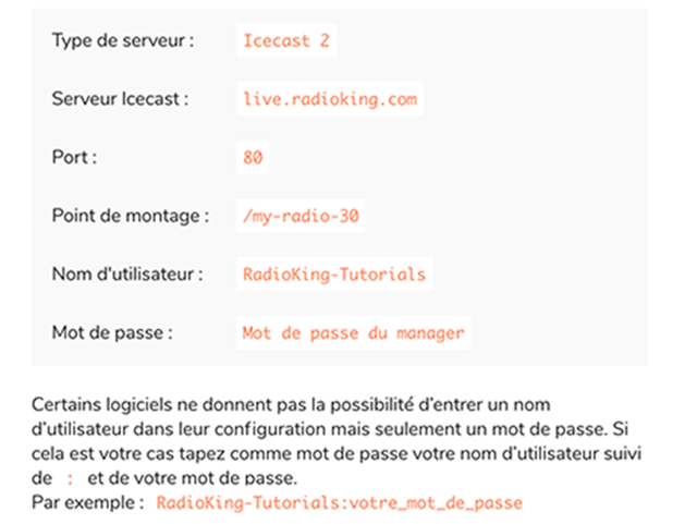 Diffuser avec LadioCast – Centre d'aide RadioKing